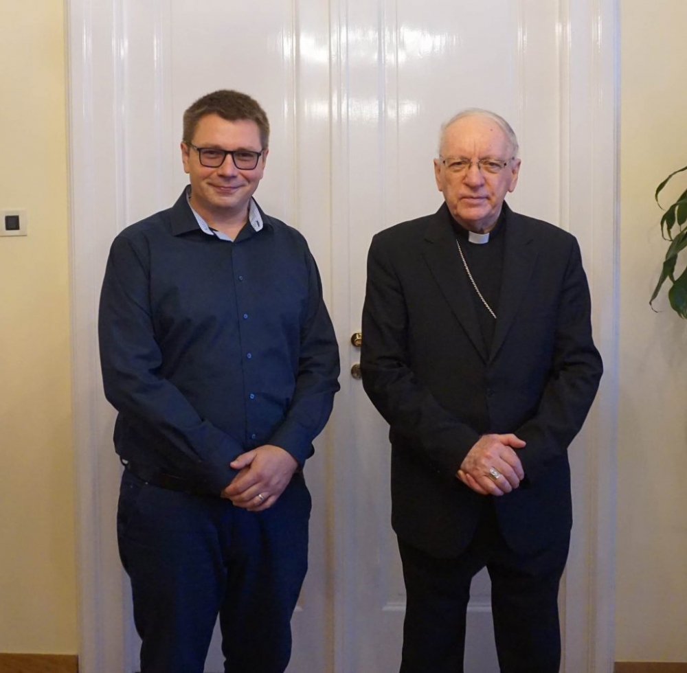 Ravnatelj požeške bolnice Ivan Vukoja posjetio biskupa Antuna Škvorčevića